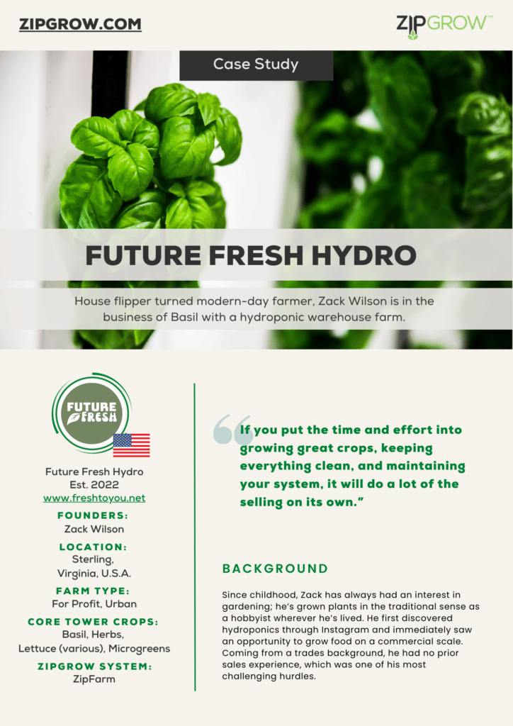Future Fresh Hydro | ZipGrow Inc.
